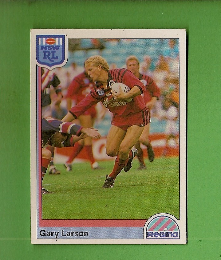 1992 RUGBY LEAGUE CARD #61 GARY LARSON, NORTH SYDNEY BEARS | eBay