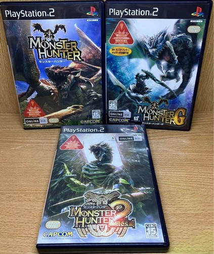 Monster Hunter 1 2 G PS2 software 3 items set PlayStation2 Used From ...