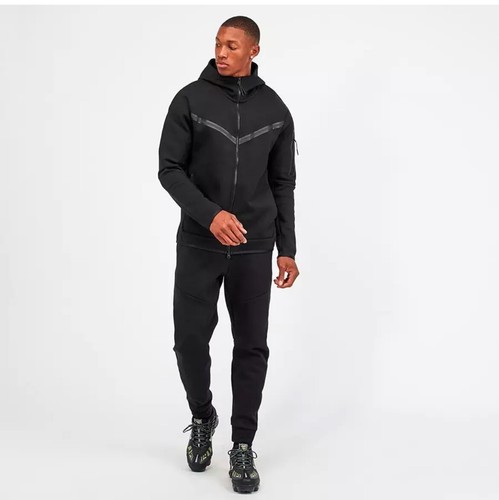 Men’s Tech Fleece Jogging Set Soft Cotton Texture Fleece Sweatsuit High ...