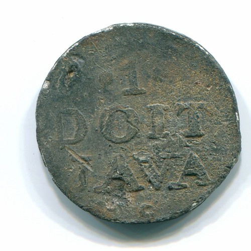 1813 JAVA 1 DUIT DOIT NETHERLANDS EAST INDIES (Indonesia) Colonial Coin ...