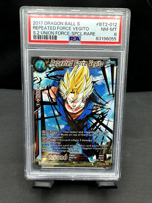 MINT Repeated Force Vegito PSA 8 SPR BT2-012 Dragon Ball Super DBS | eBay
