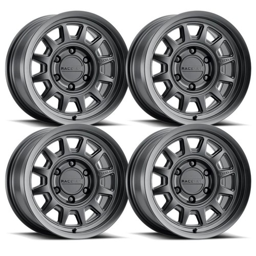 (Set-4) Raceline Aero HD Satin Black 17X8.5 5X127 0mm wheels rims 17 ...