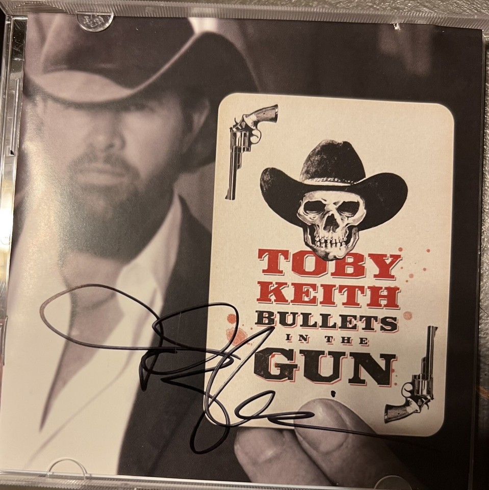 Toby Keith Signed CD Bullets in The Gun Autographed | eBay