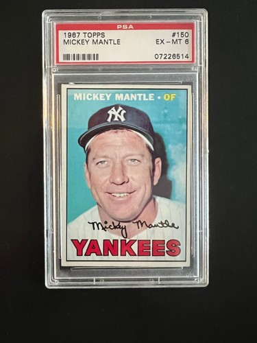 1967 Topps #150 Mickey Mantle PSA 6 EX-MT | eBay