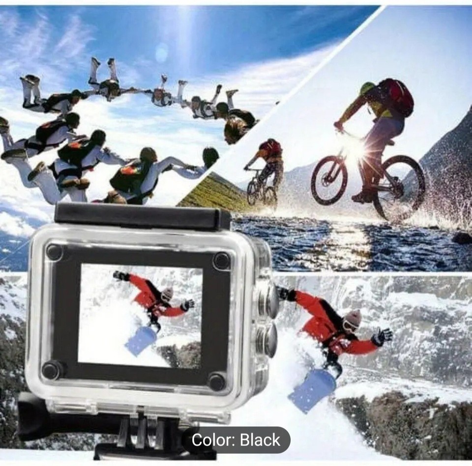 4K Ultra HD Action Camera DVR DV Waterproof Camera , Diving, Skiing ...