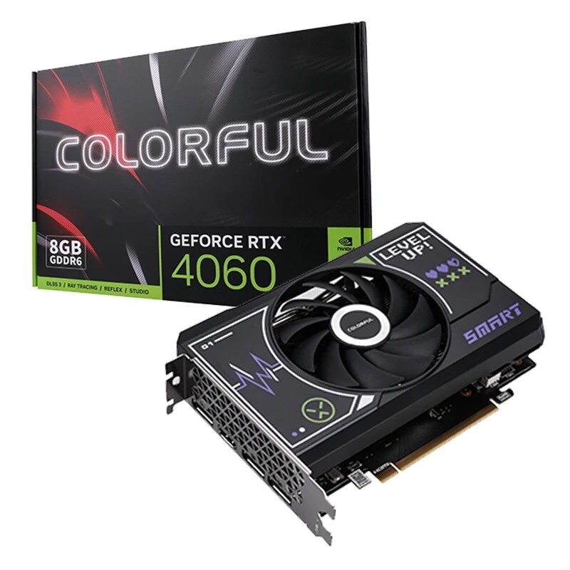 Colorful GeForce RTX 4060 Mini 8GB-V HDMI DP 1.4A GPU Colorful GeForce RTX 4060 Mini 8GB-V HDMI DP 1.4A GPU
