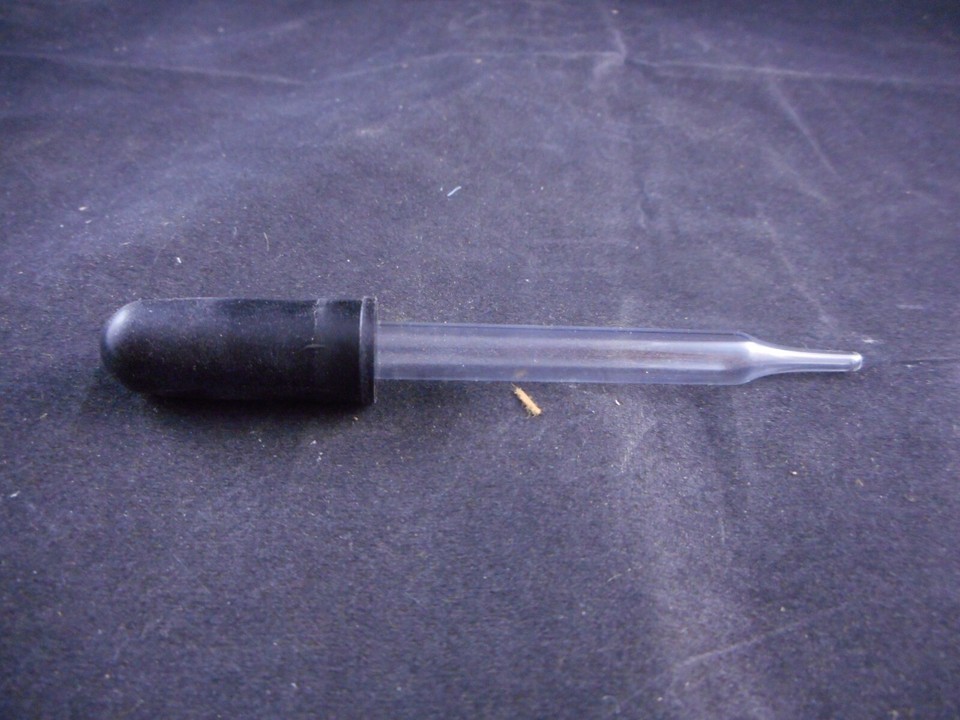 Laboratory Glass 1mL Reusable Medicine Dropper Rubber Bulb Straight Tip ...