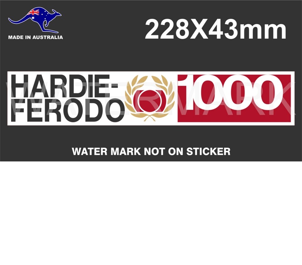 BATHURST HARDIE FERODO 1000 STICKER HSV TORANA VH HOLDEN FORD FPV ...