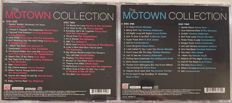 BRAND NEW SEALED Time Life The Motown Collection 5 x CD Box Set Ed ...