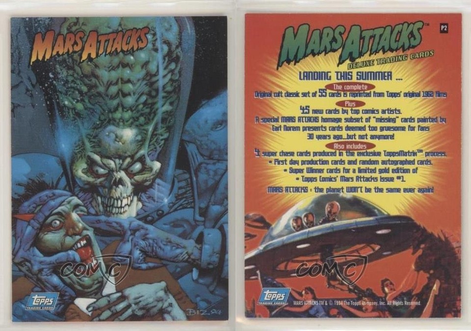 1994 Topps Mars Attacks! Archives Promos Mars Attacks #P2 0e2x | eBay