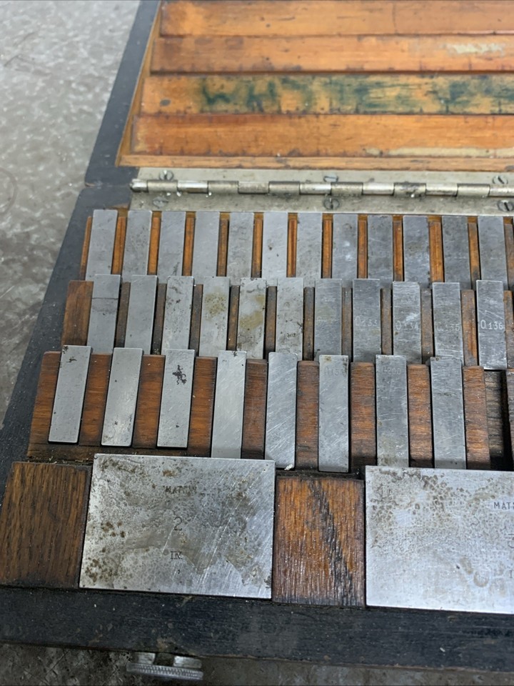 Imperial Slip Gauge Set PVE London / Matrix 0.001” | eBay UK