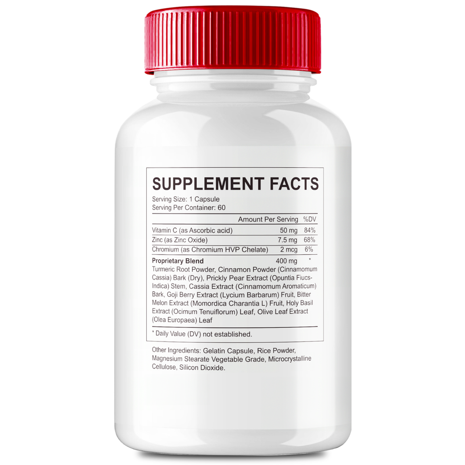 (3 Pack) Gluco Premium Capsules Blood Formula Supplement Support (180 ...