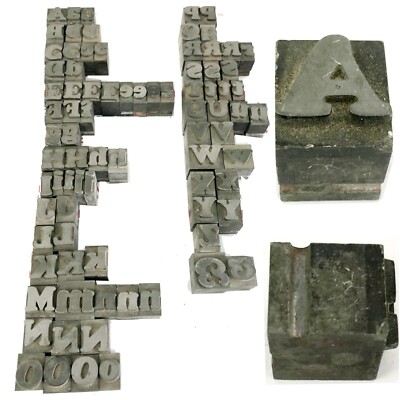 KINGSLEY KWIKPRINT STAMPING MACHINE TYPE LARGE LETTER SET | eBay