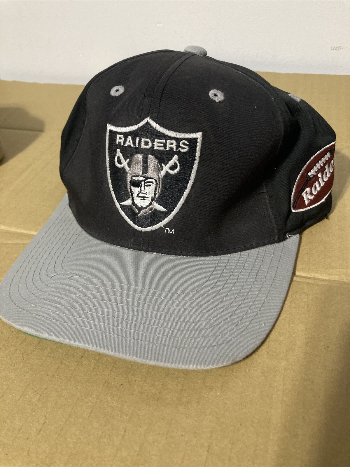 Oakland Raiders Vintage 90's Classic Snapback Cap Hat Poly/Cotton ...