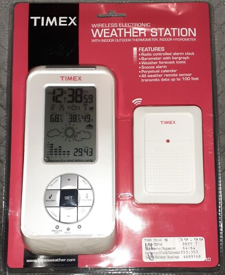 New Timex Wireless Electronic Weather Station Thermometer with ...