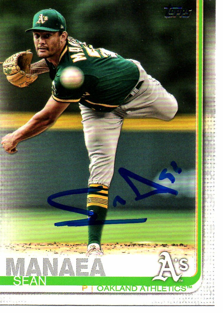 Sean Manaea Oakland Athletics A's 2019 Topps Signed Card | eBay