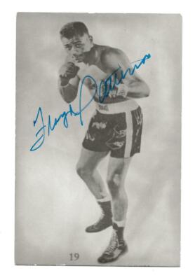 SIGNED AUTOGRAPH Floyd PATTERSON HOF Champion 1950-60s Boxing Exhibit ...