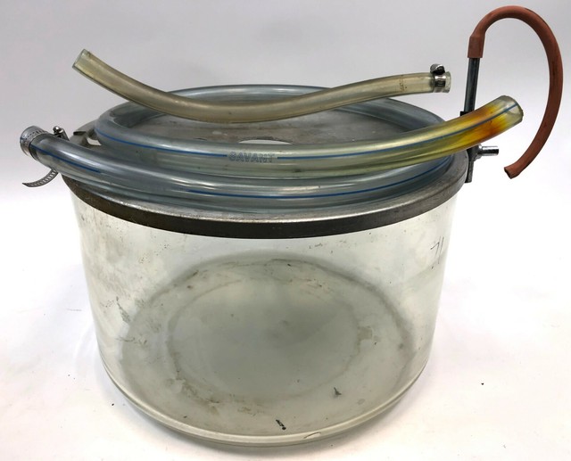 RARE 16" X 10" Heavy 1/4" Borosilicate Lab Glass Heat Chemical Chamber ...