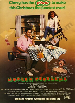 1981 Modern Problems Movie Ad Chevy Chase Patti D;Arbanville Mary Kay ...