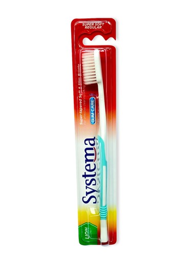 SYSTEMA Gum Care Super Soft Toothbrush (Japan's No. 1 brand) Regular 4X ...