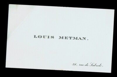 EO96-CARTE DE VISITE-LOUIS METMAN-CONSERVATEUR DES MUSÉE | eBay