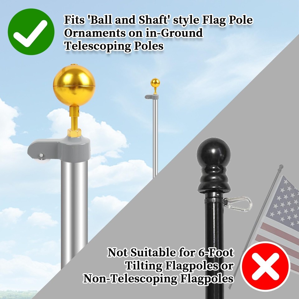 Christmas Tree Flag Pole Mega Topper Light Hook, Outdoor Telescoping ...