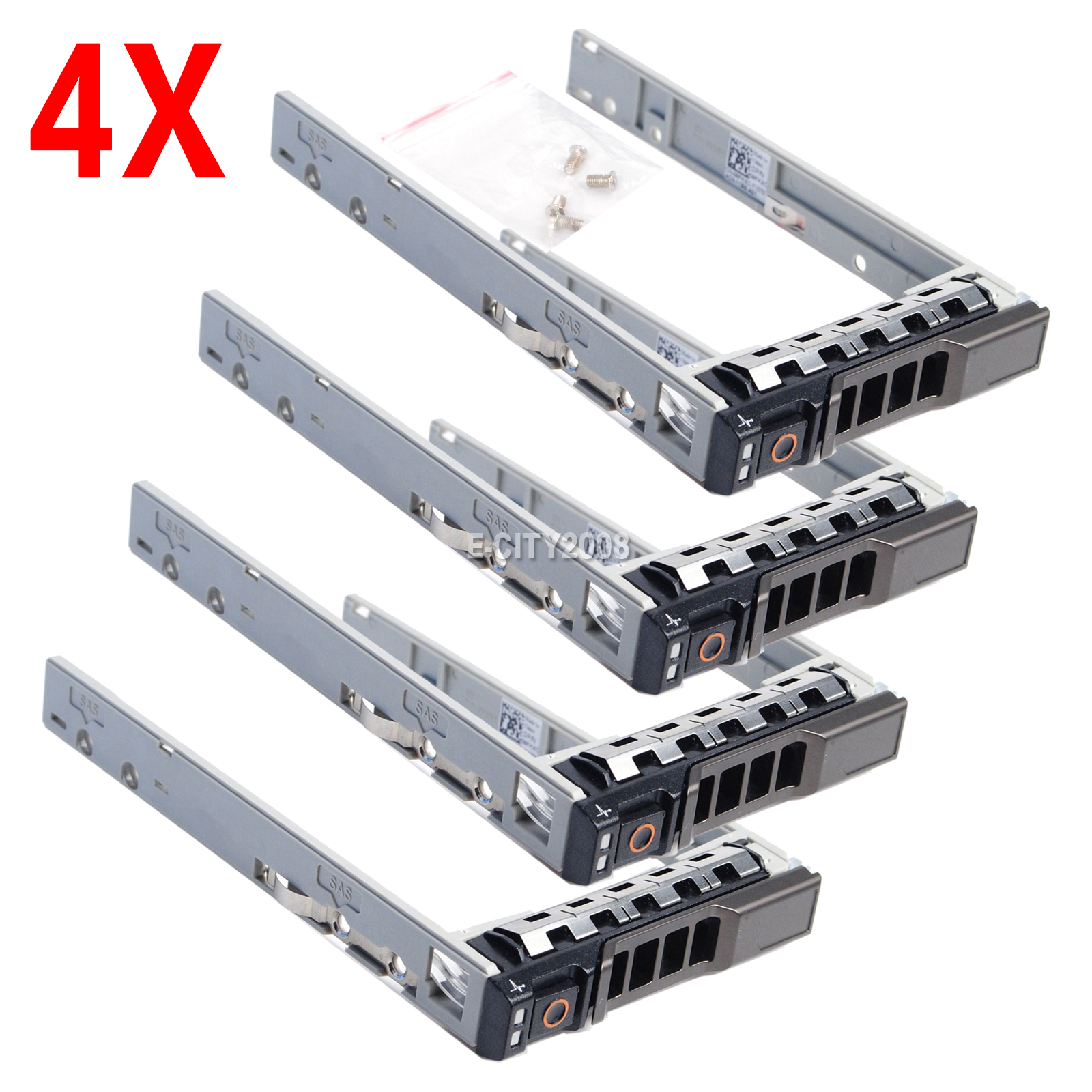4X For Dell 2.5" Hard Drive Tray Caddy 8FKXC for T420 T430 T620 R430 ...