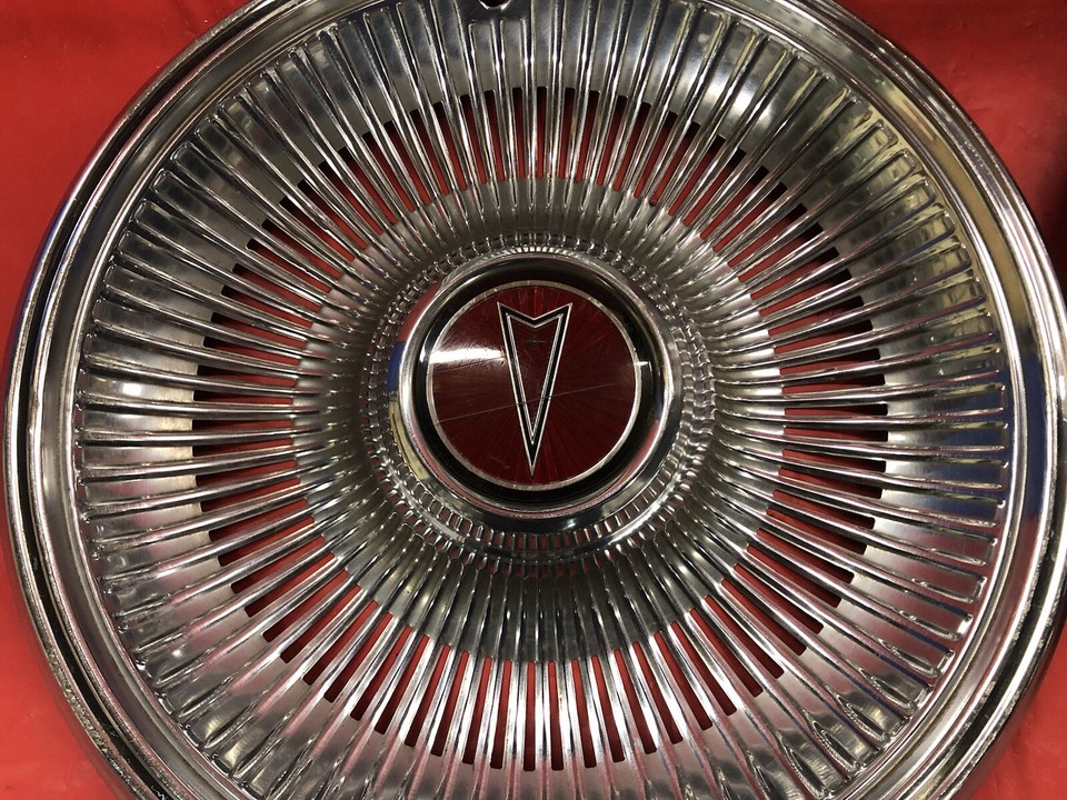 Vintage Set Of 4 1980–81 Pontiac 14" Hubcaps Lemans | eBay