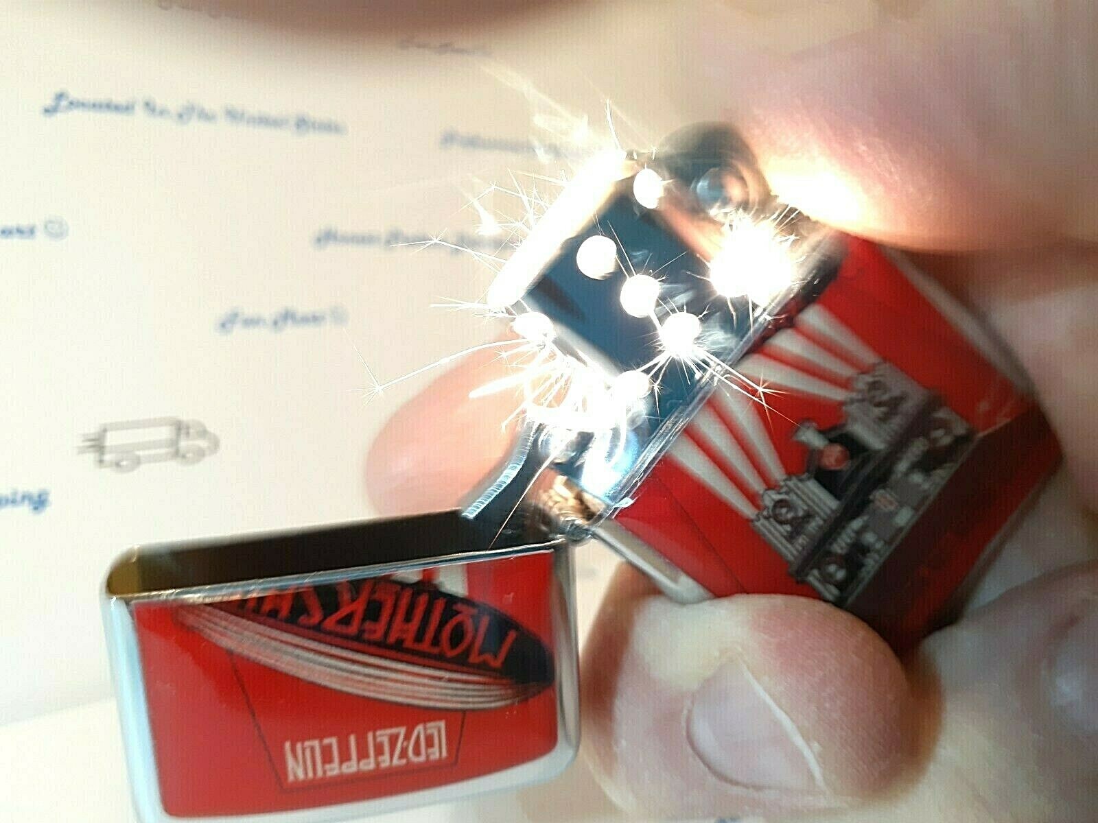 MINT NEVER FIRED LED ZEPPELIN ALBUM ADVERTISING LIGHTER "MOTHERSHIP ...