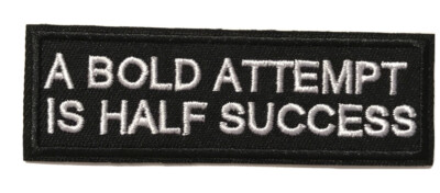 🐉 A Bold Attempt Is Half Success Words Gaming Role Playing D&D Patch ...