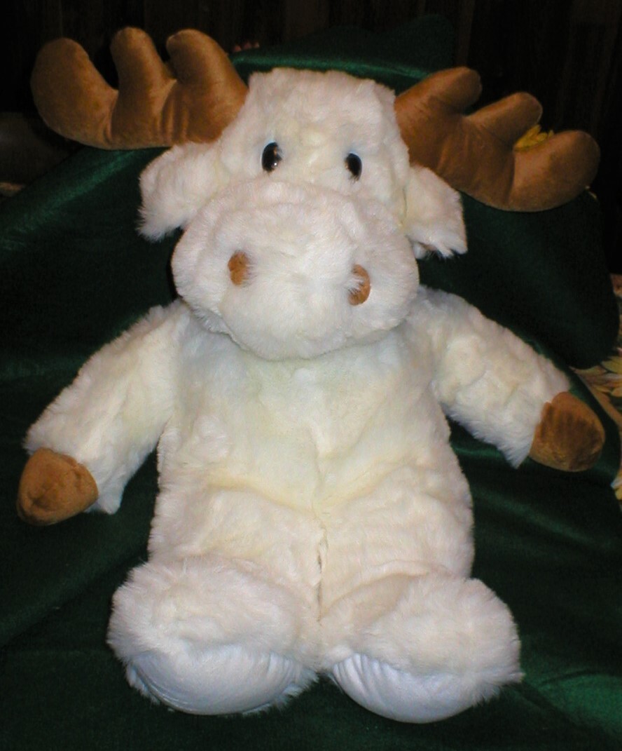 BROWN WHITE MOOSE PLUSH PRIMA CREATIONS SOLD AS IS | eBay