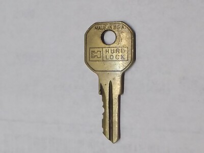 Hurd Lock # GH009 GH 009 House Trunk Padlock Lock Key USA Antique Desk ...