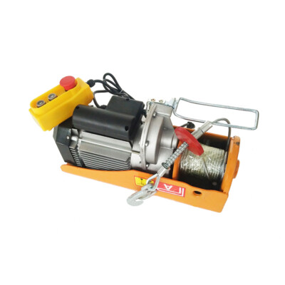 Electric Wire Rope Block Hoist Winch Lift with Mount Plate 2000 lb 220V ...