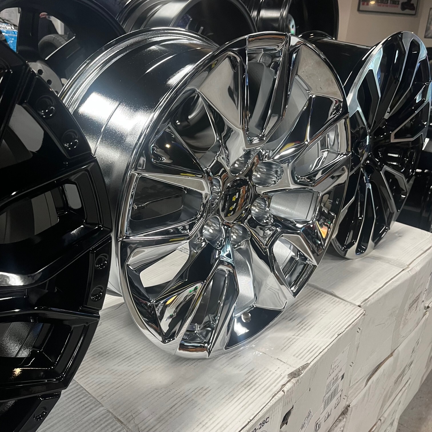 4 New 20” chrome 2023 Chevy Silverado RST OE replica wheels Tahoe ...