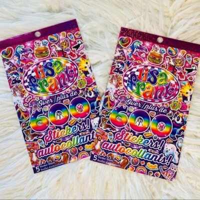 2 x 600 Piece Lisa Frank Sticker Book, Nostalgic 90’s Y2K Stationary ...