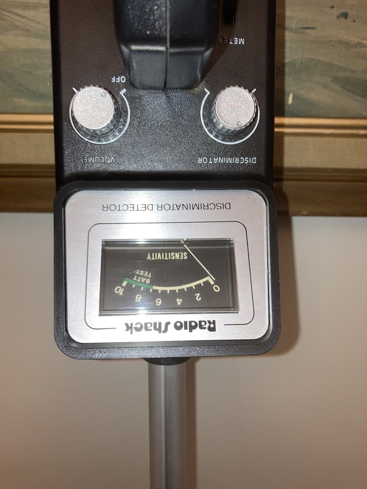 Vintage Radio Shack Black Discriminator Detector Metal Detector Tested ...