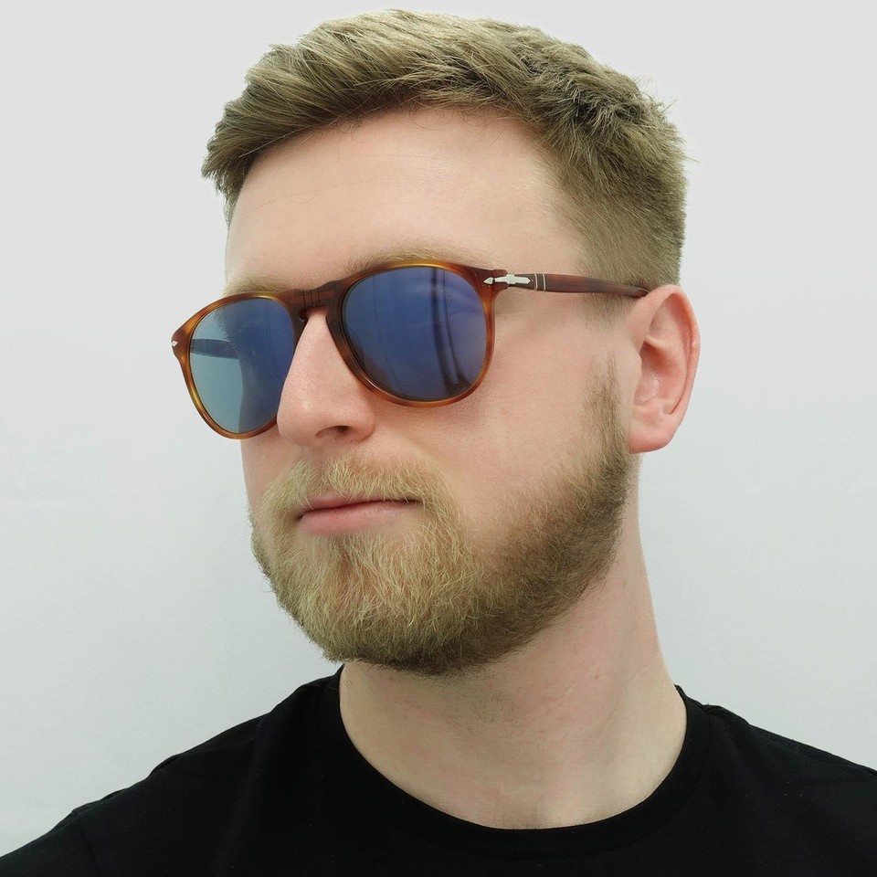 Lunettes Persol 9649 96/56 Terria Di Siena Tortue Bleue | eBay