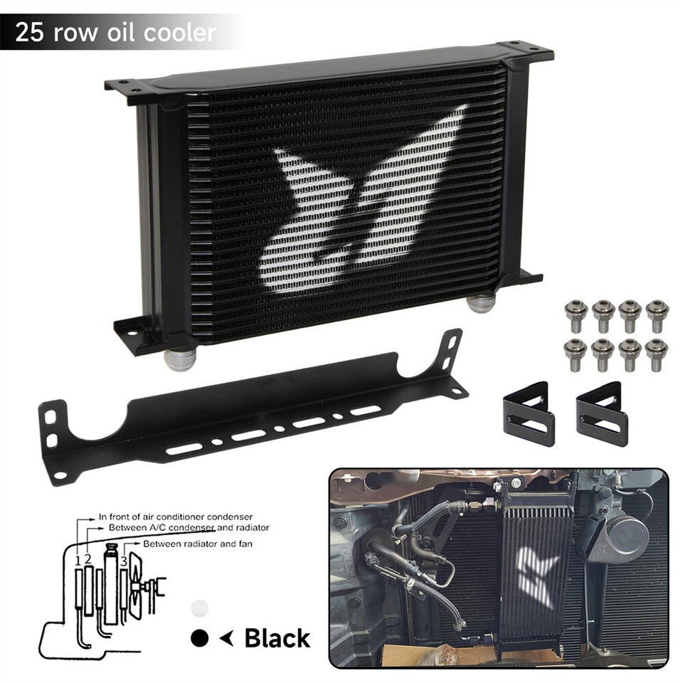 LR AN10 25 Row Engine Transmission 248mm Oil Cooler W/Mounting Bracket ...