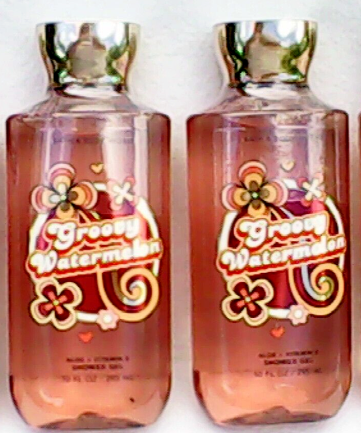TWO Bath & Body Works Groovy Watermelon Fragrance Shower Gel Body Wash ...