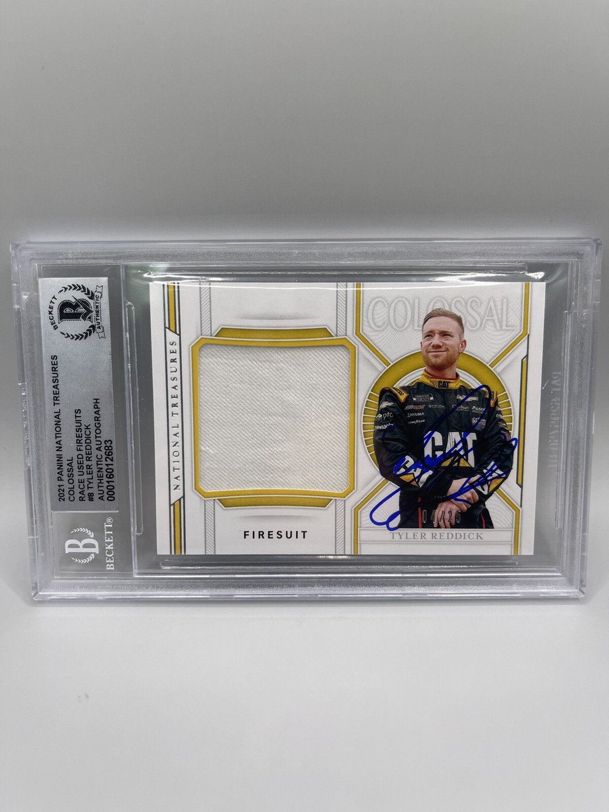 Tyler Reddick Signed 2021 National Treasures Race Used Fire Suit ...