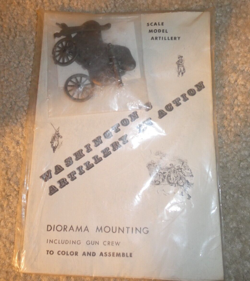 RARE Vintage Scale Model Artillery Diorama Kit Washington's Art in ...
