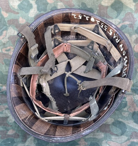 Named Post WWII 1950s M1-C M1C Paratrooper M1 Helmet Shell Liner Korea ...