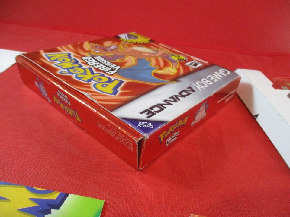 Pokemon Fire Red Version Nintendo Game Boy Advance Near Complete w/Box ...
