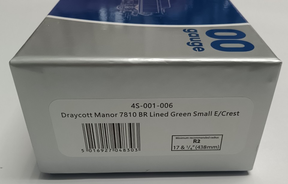 Dapol 4S-001-006 Manor Class 78xx 4-6-0 7810 'Draycott Manor' BR Lined ...