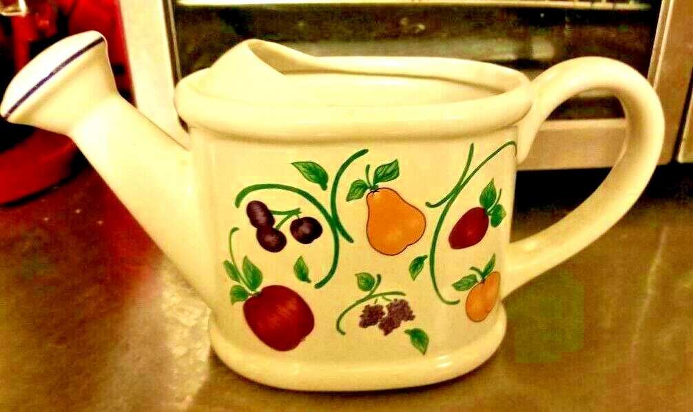 Orchard Medley Princess House Exclusive Watering Can 5 1/2” with Fruit ...