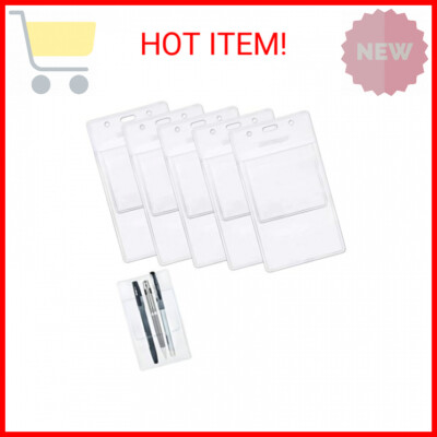 Wisdompro 5 Pack Heavy Duty Pocket Protector for Shirts, Lab Coats ...