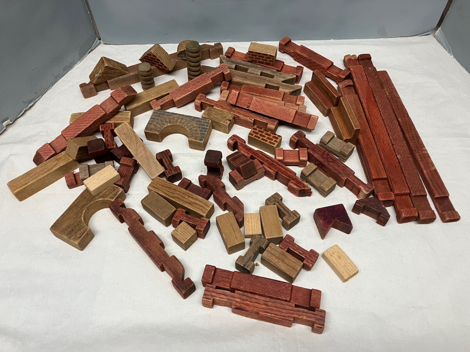 Vintage Lot of Halsam Original Hewn Square American Logs | eBay