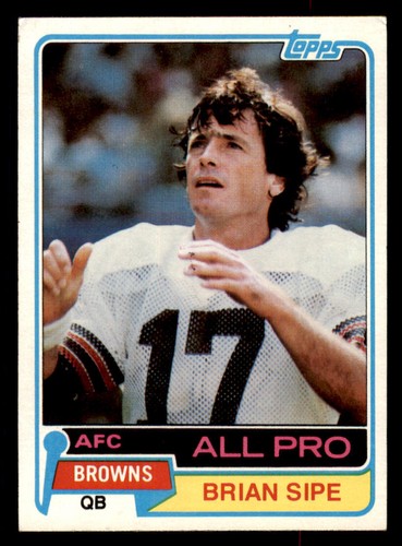 1981 Topps Brian Sipe # 350 Cleveland Browns | eBay