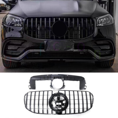 For Mercedes-Benz GLS-Class 2020-2023 Black Front Grille Grill Mesh ...