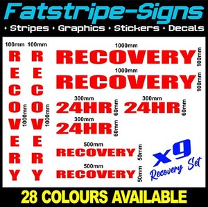 RECOVERY TRUCK STICKERS GRAPHICS DECALS STRIPES TRANSIT IVECO RELAY ...